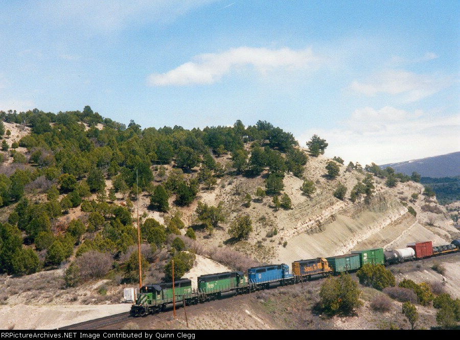 BNSF's Denver-Riverbank,CA Manifest Gilluly,Utah May 9.1998